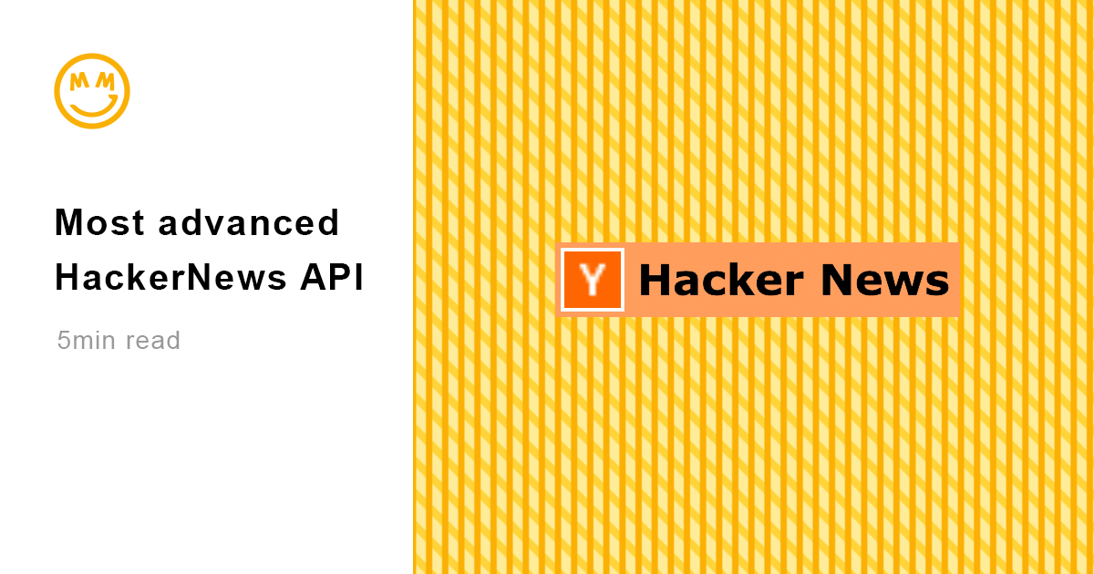 Most Advanced Hackernews Api